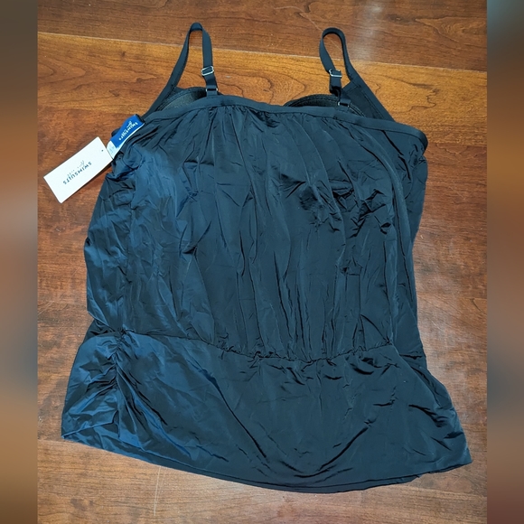 Swimsuits For All | Swim | Swimsuits For All Black Tankini Bathing Suit ...